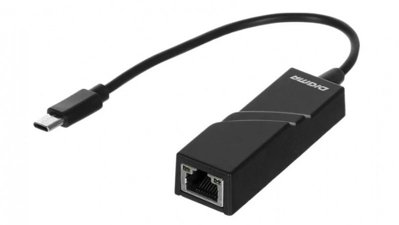 Сетевой адаптер Ethernet Digma USB Type-C d-usbc-lan100