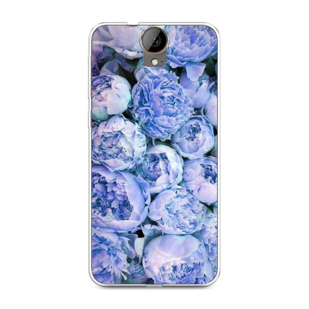 Чехол Awog на HTC One E9 Plus "Пионы голубые"