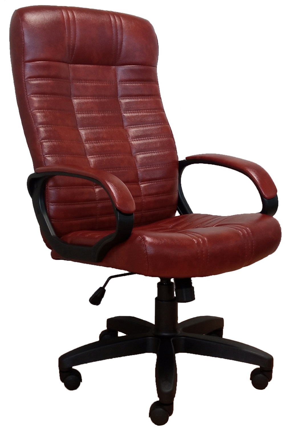 Кресло офисное Евростиль Атлант Ультра SOFT экокожа коричневая