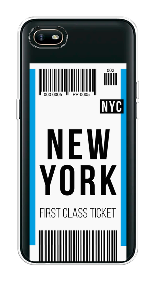 Чехол на Oppo A1k "Билет в Нью-Йорк"