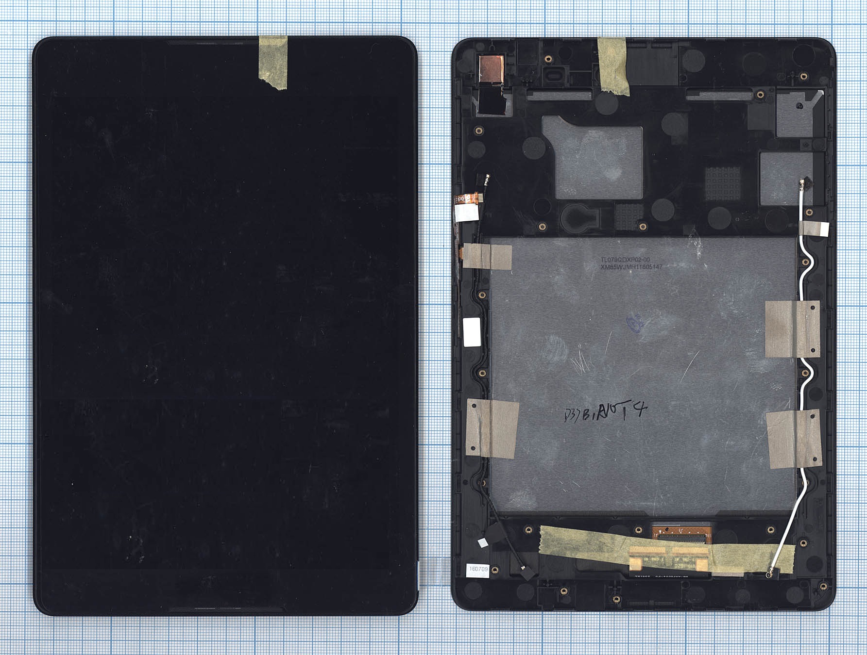 Модуль (матрица + тачскрин) для Asus ZenPad 8.0 Z581KL черный с рамкой