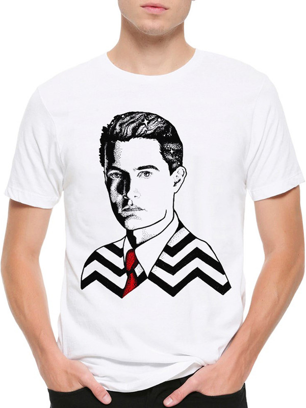 Футболка мужская DreamShirts Studio Твин Пикс / Агент Дейл Купер / Twin Peaks / белая 2XL