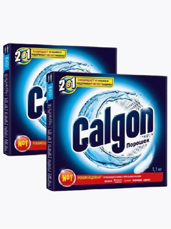 Порошок Calgon для стиральной машины от накипи, 1,1 кг х 2 шт