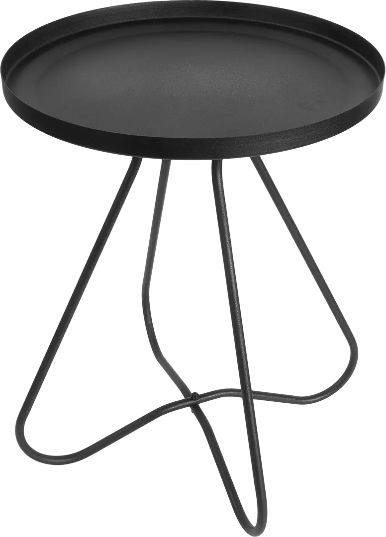 Столик кофейный Sheffilton круг 40x40 см черный