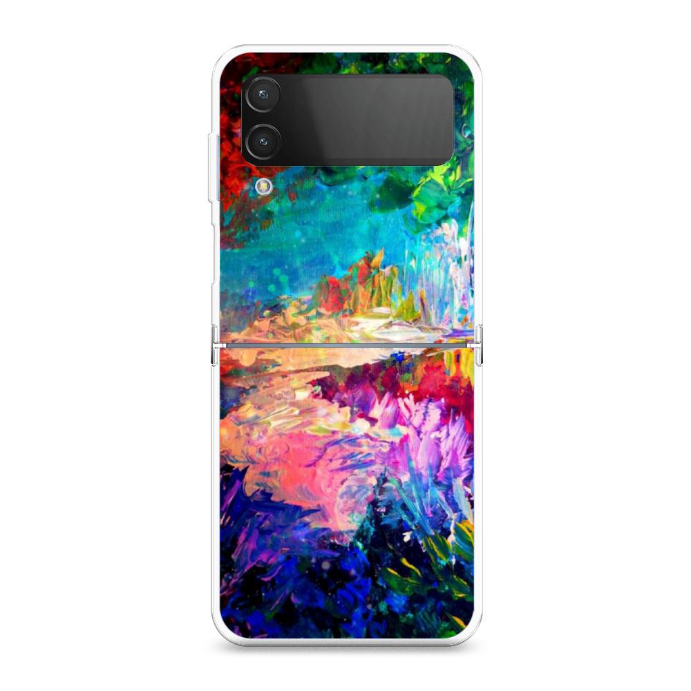 Чехол на Samsung Galaxy Z Flip 4 "Лес-гуашь"