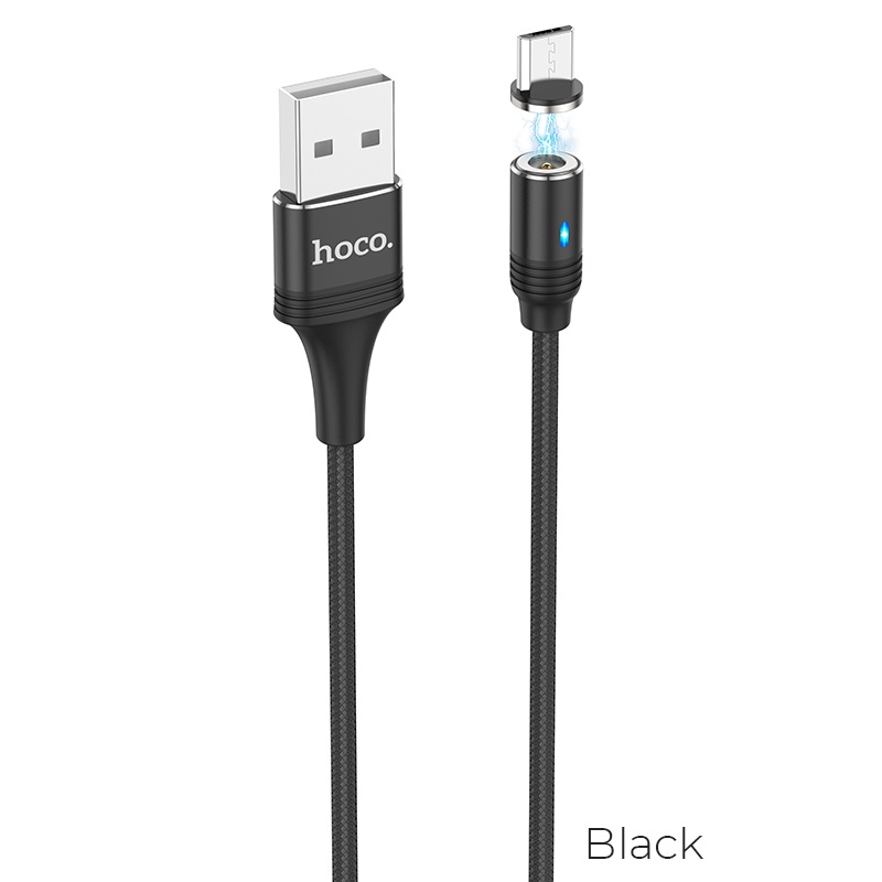 Дата-кабель Hoco U76 Fresh USB - micro USB 1.2 м, черный