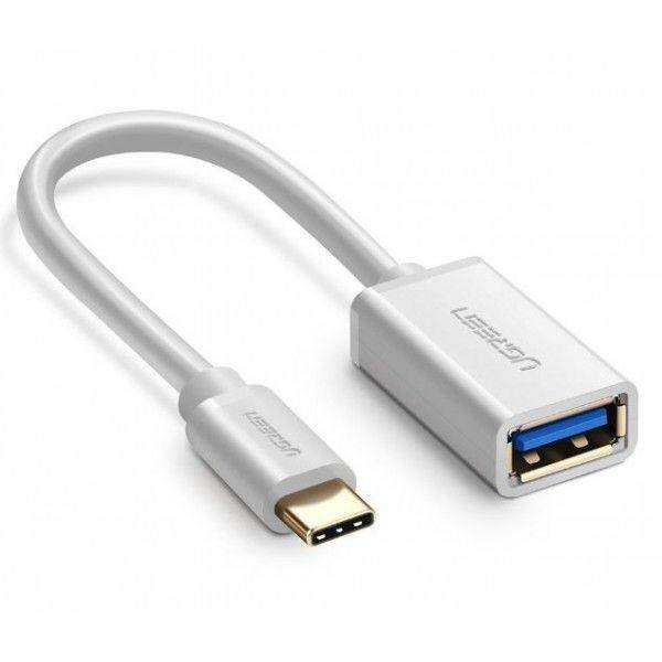 Кабель USB - Type-C uGreen US154 (30702) 0.15 м белый