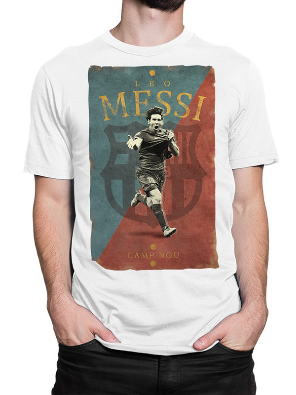 Футболка мужская DreamShirts Studio Лионель Месси / Lionel Messi / Футболист / белая M