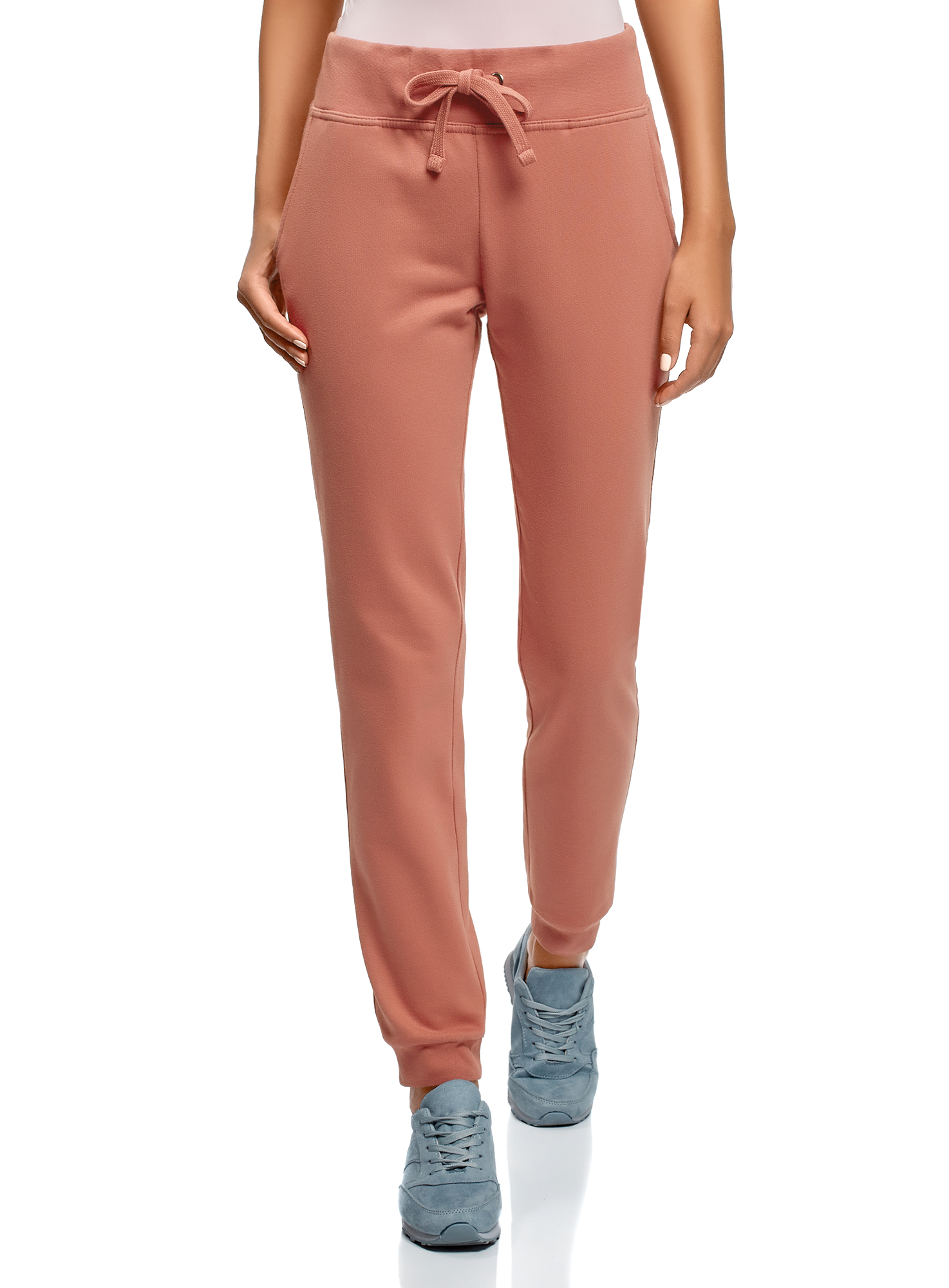 Спортивные брюки женские oodji 16700030-5B розовые XS