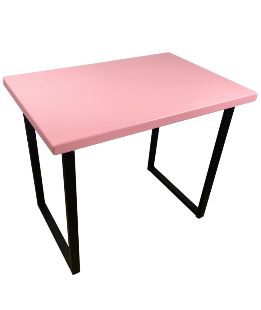 Стол обеденный Solarius Loft из массива сосны, лакированный, 90х60х75 см, цвет розовый