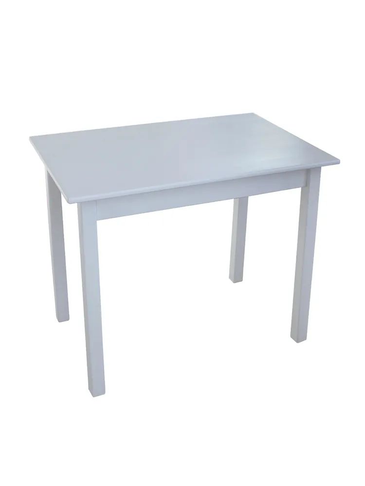 Стол кухонный Solarius Классика из массива сосны, лакированный, 90х60 см, цвет белый