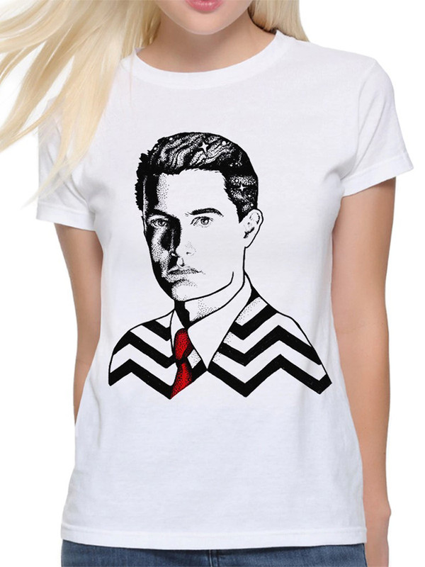 Футболка женская DreamShirts Studio Твин Пикс / Агент Дейл Купер / Twin Peaks белая L