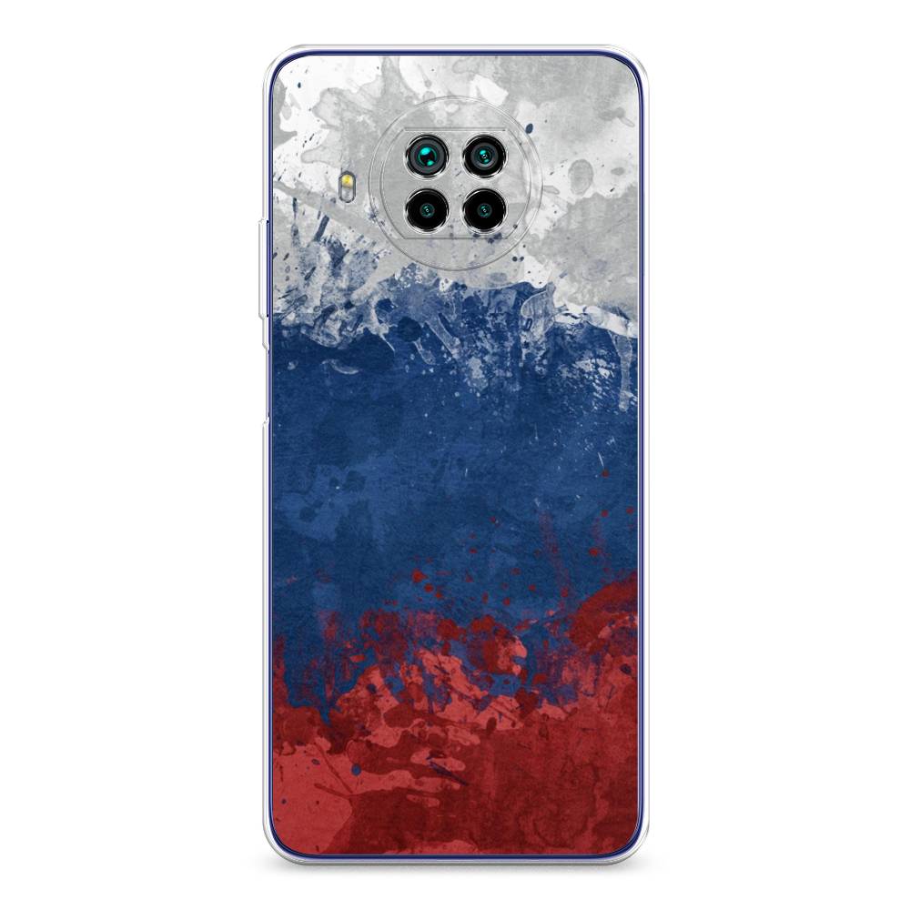 Чехол Awog на Xiaomi Mi 10T Lite "Флаг России неровный"