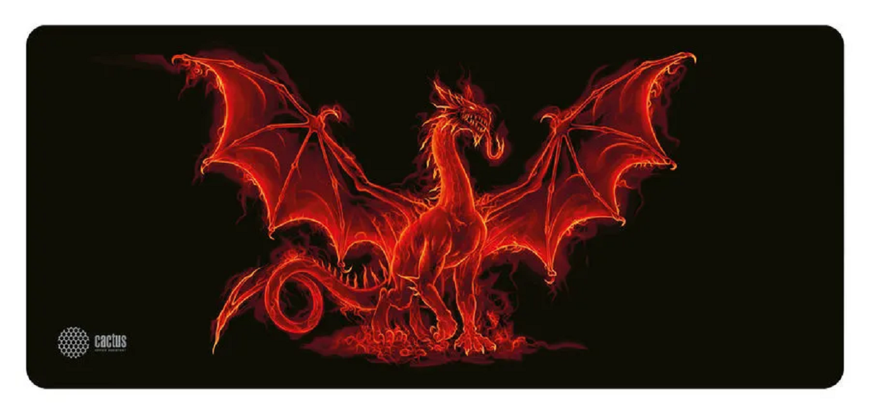 Игровой коврик для мыши CACTUS Fire Dragon (cs-mp-pro06xxl)