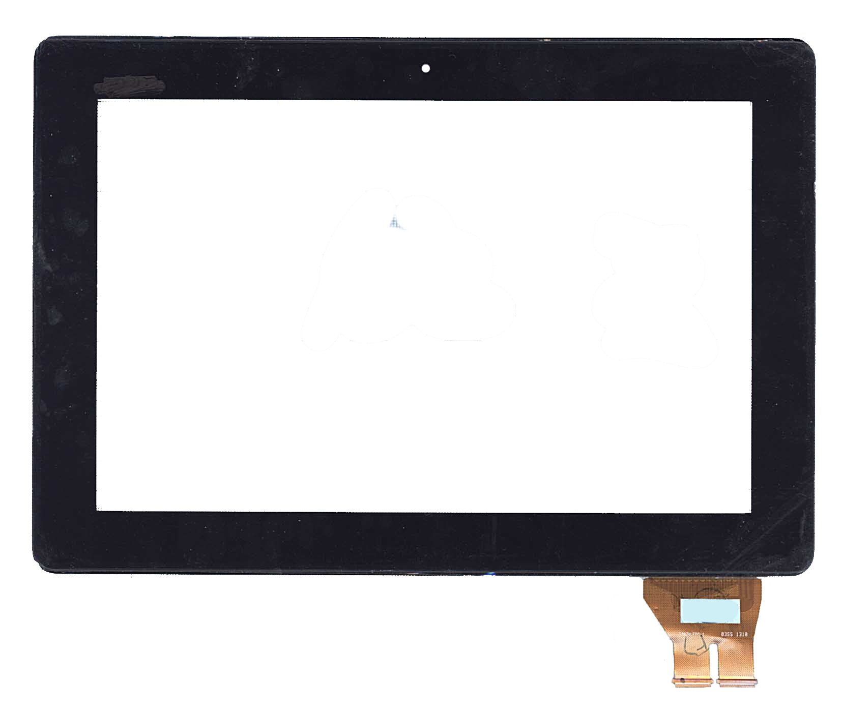 Сенсорное стекло (тачскрин) для Asus PadFone 3 A80 5363N FPC-1 черное с рамкой