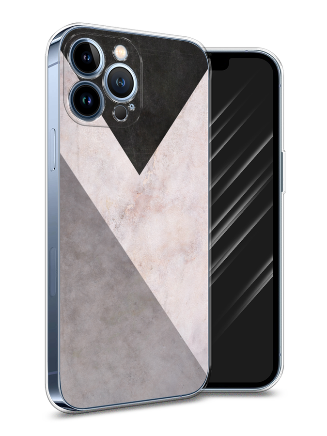 Чехол Awog на Apple iPhone 13 Pro Max / Айфон 13 Pro Max "Геометричный мрамор"