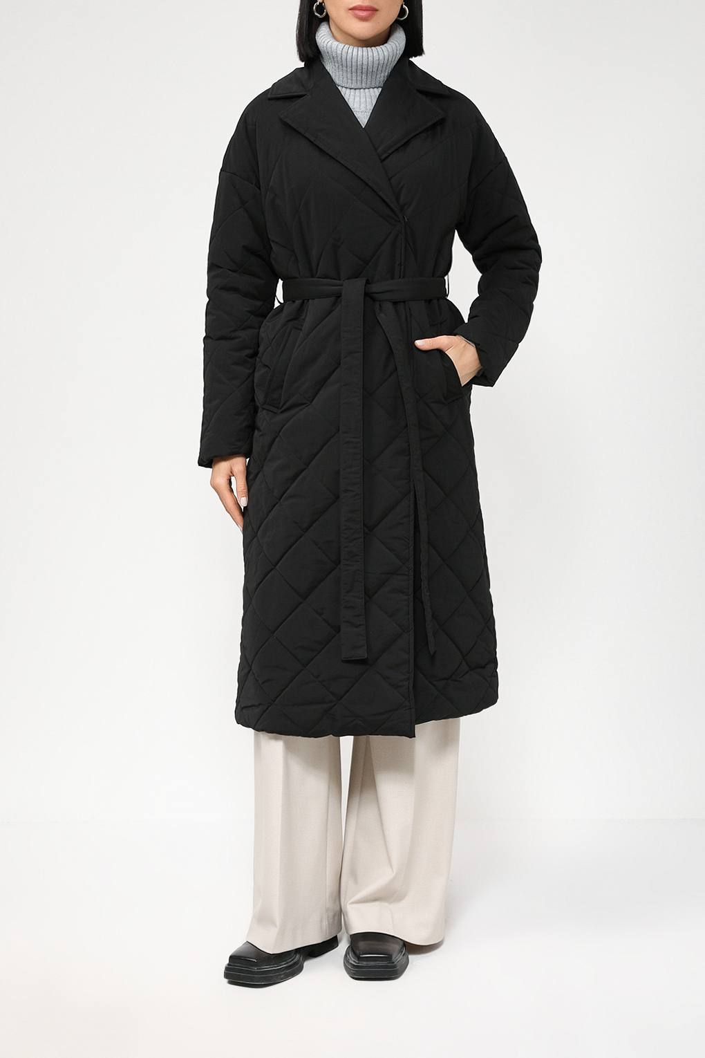 Пальто женское BELUCCI BL23086272MRKT черное 46