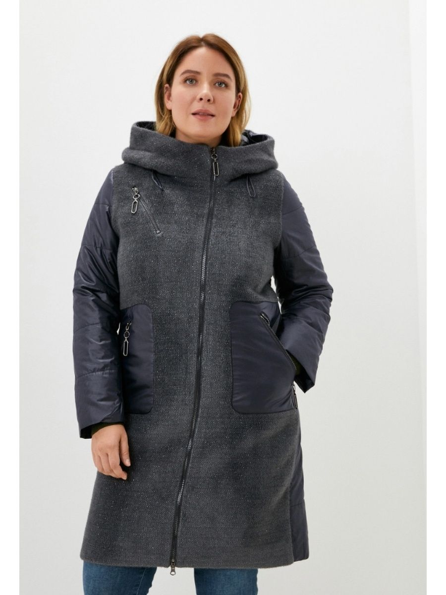 Пальто женское Daigan 91028-N синее 50 RU