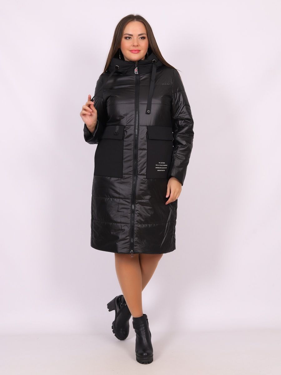 Пальто женское Daigan 91127-N черное 46 RU