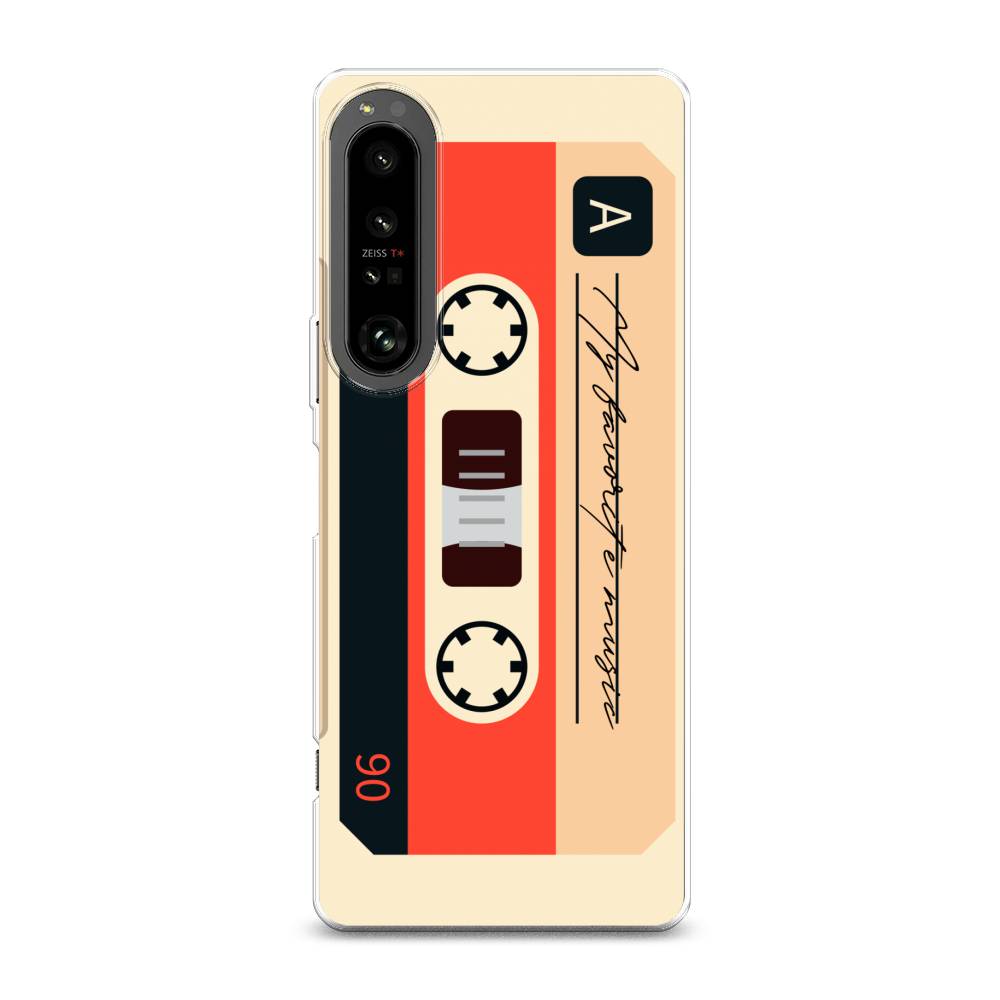 Чехол на Sony Xperia 1 IV "Бежевая кассета"