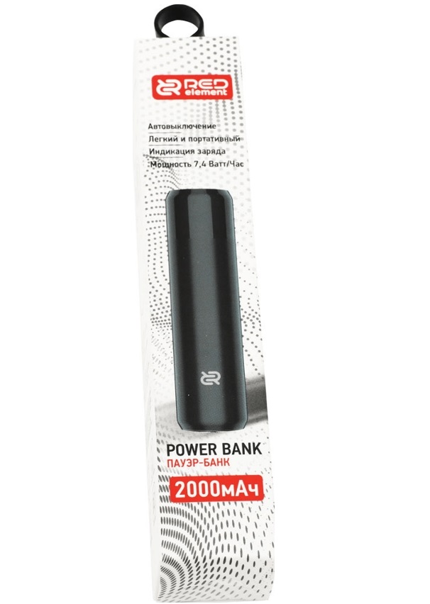 Внешний аккумулятор Red Element UNI White-Black MIA-013 2200 м/Ач