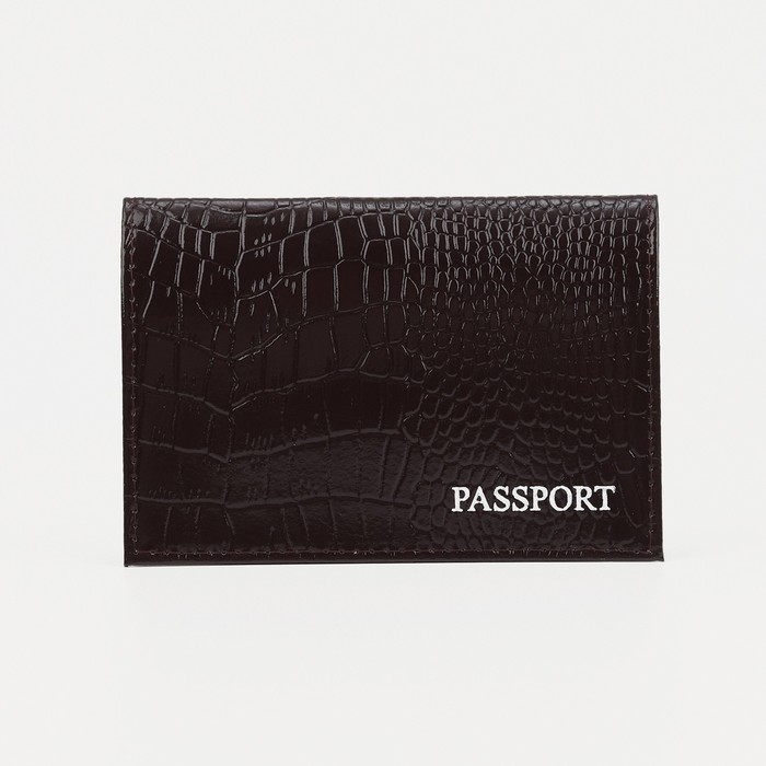 Обложка для паспорта женская Sima-land 2735607 коричневая