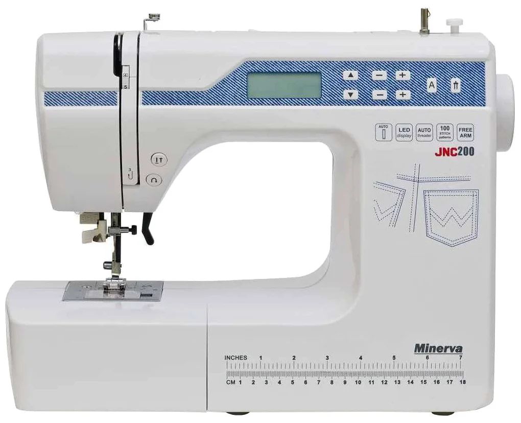Швейная машина Minerva JNC200 белый, синий