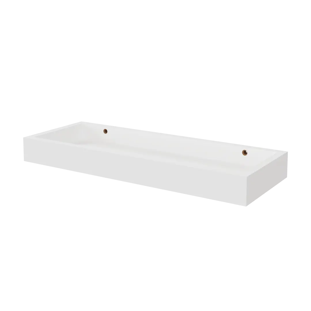 Полка мебельная Spaceo White 40x15x4 см МДФ цвет белый