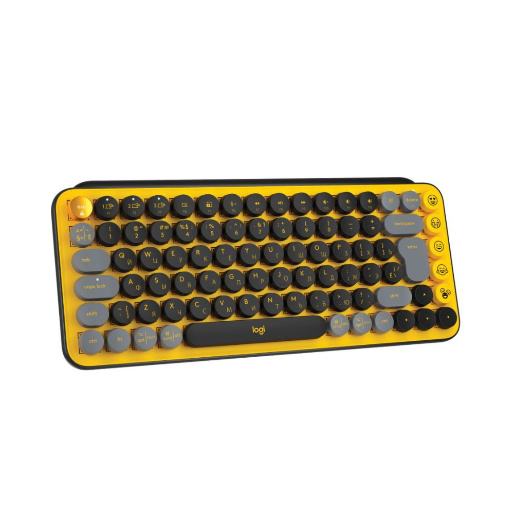 Беспроводная клавиатура Logitech POP Keys Yellow/Black (920-010716)