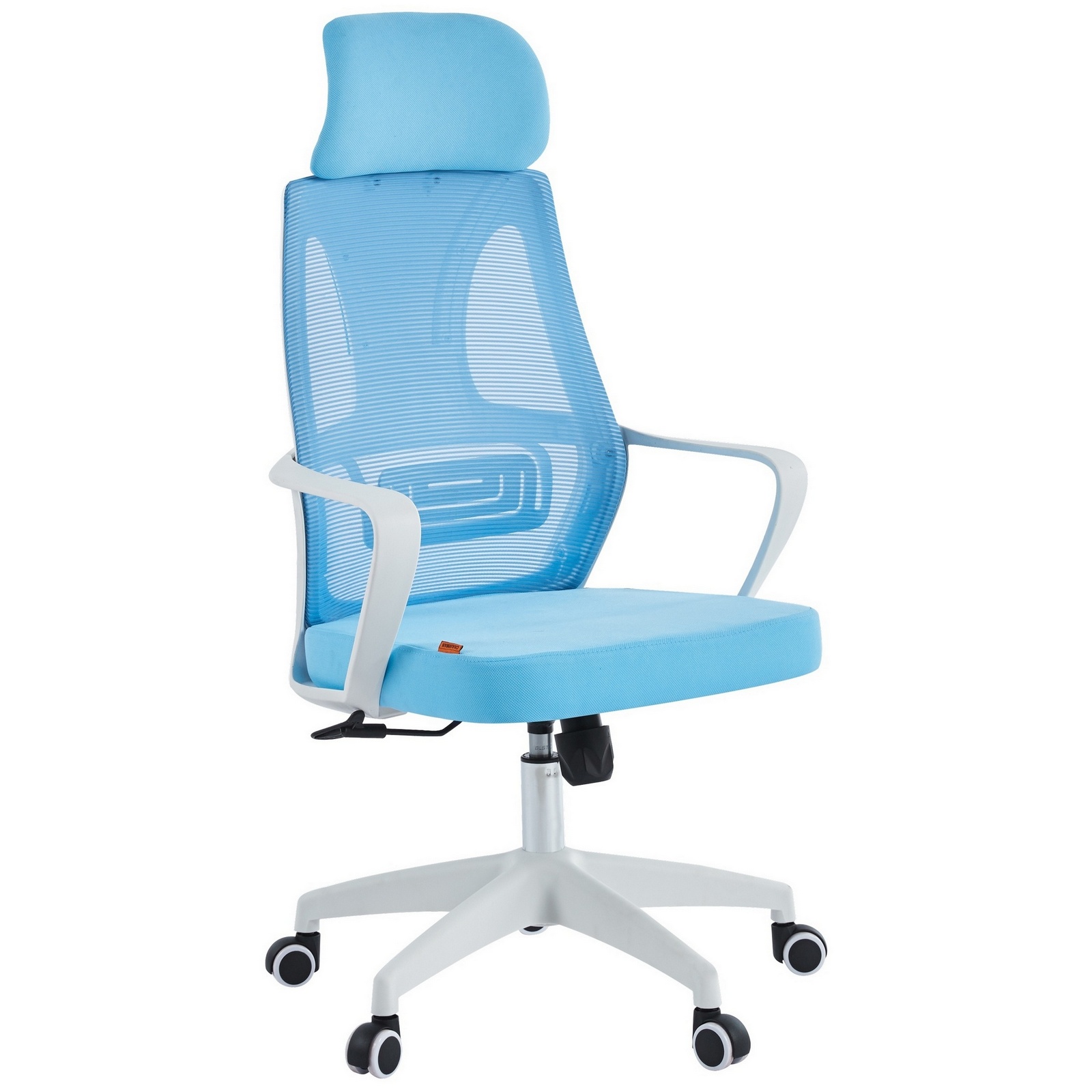 Компьютерное кресло CHAIRMAN CH 636, белый пластик, синий
