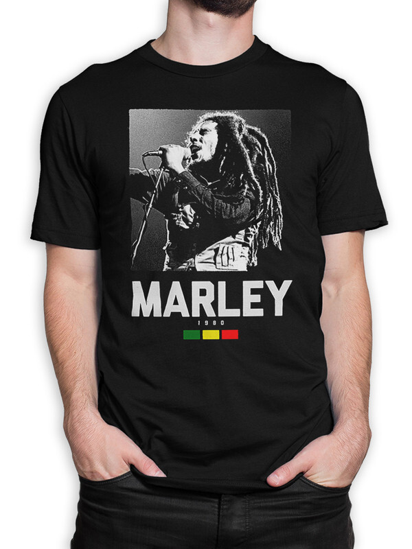 Футболка мужская DS Apparel Боб Марли - Bob Marley 2202-2 черная S
