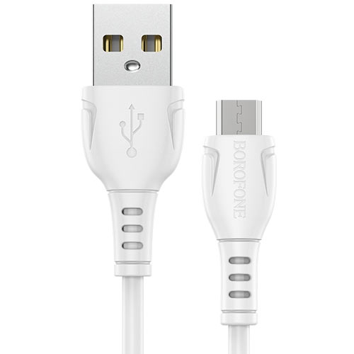 Кабель USB2.0 Am-microB Borofone BX51 белый 1 м