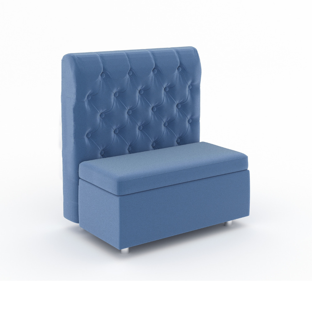 Прямой диван Фокус Версаль 120х67х106 см светло-синий