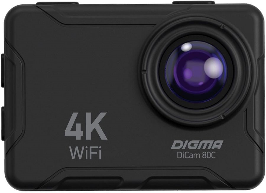 Экшн-камера DIGMA 80C Black (DC80C)