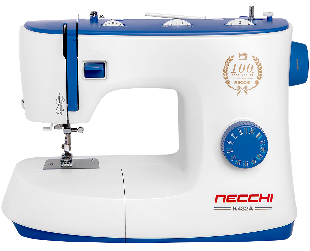 Швейная машина Necchi K432A белый, синий