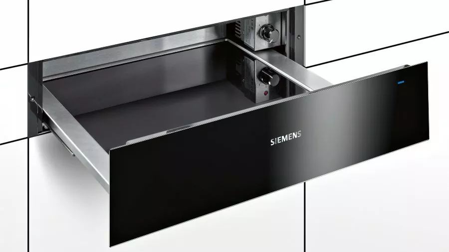 Встраиваемый подогреватель для посуды Siemens BI630CNS1M черный