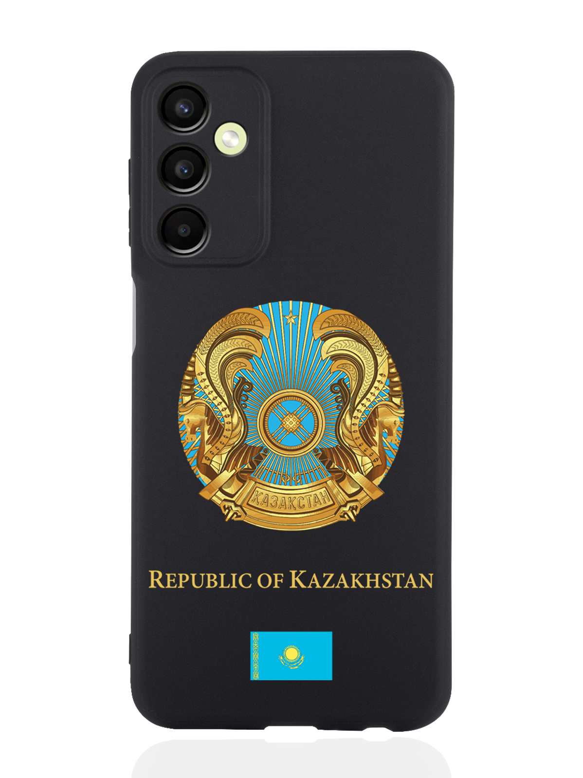 Чехол SignumCase для Samsung Galaxy A24 Герб Казахстана черный