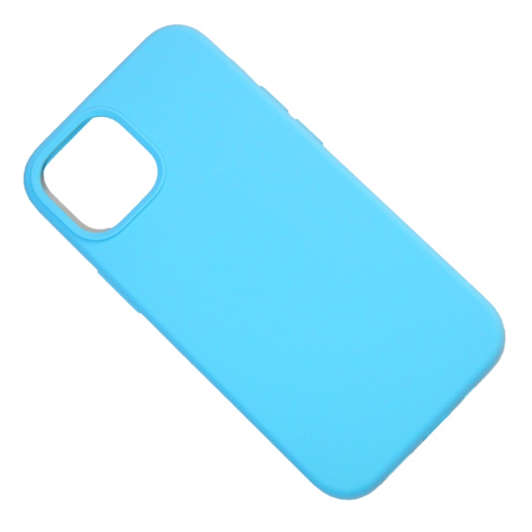Чехол для iPhone 13 mini силиконовый Soft Touch <голубой> (премиум)