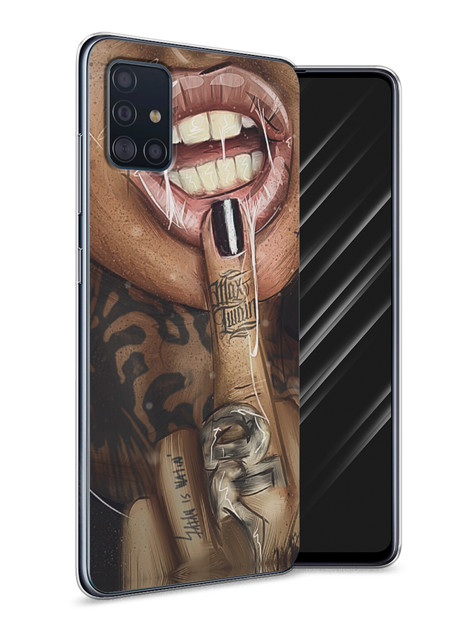 Чехол Awog  на Samsung Galaxy A51 "Девушка с татуировками"