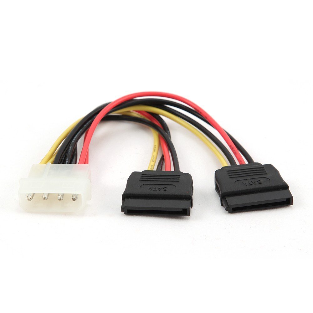 Кабель Cablexpert 2xSATA - Molex вилка-вилка м CC-SATA-PSY-0.3M_