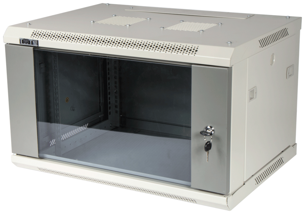 Серверный шкаф Lanmaster TWT-CBWPG-9U-6x4-GY, глубина 60 см