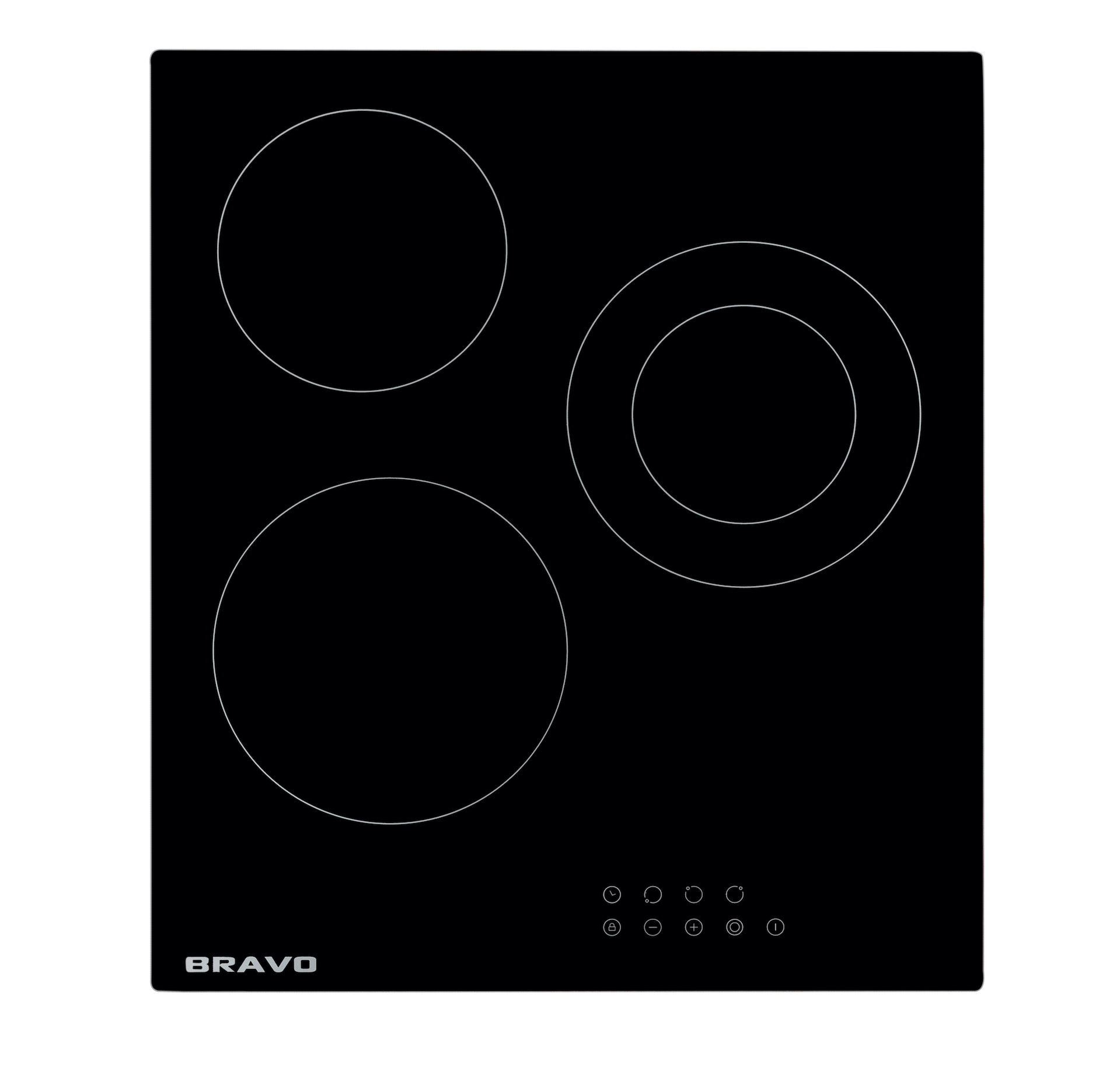 Встраиваемая варочная панель электрическая Bravo BEH45C32B черный