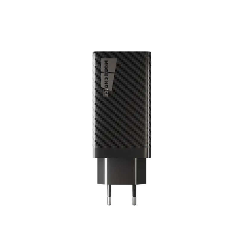 Сетевое зарядное устройство  Smart 2USB 3.0А GAN PD+QC65W Type-C More choice NC76Sa  Black