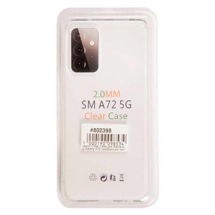 Чехол RocknParts Clear Case для Samsung Galaxy A72 прозрачный силикон