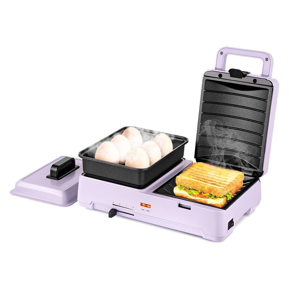 Сэндвич-тостер Kitfort КТ-6061-3 фиолетовый