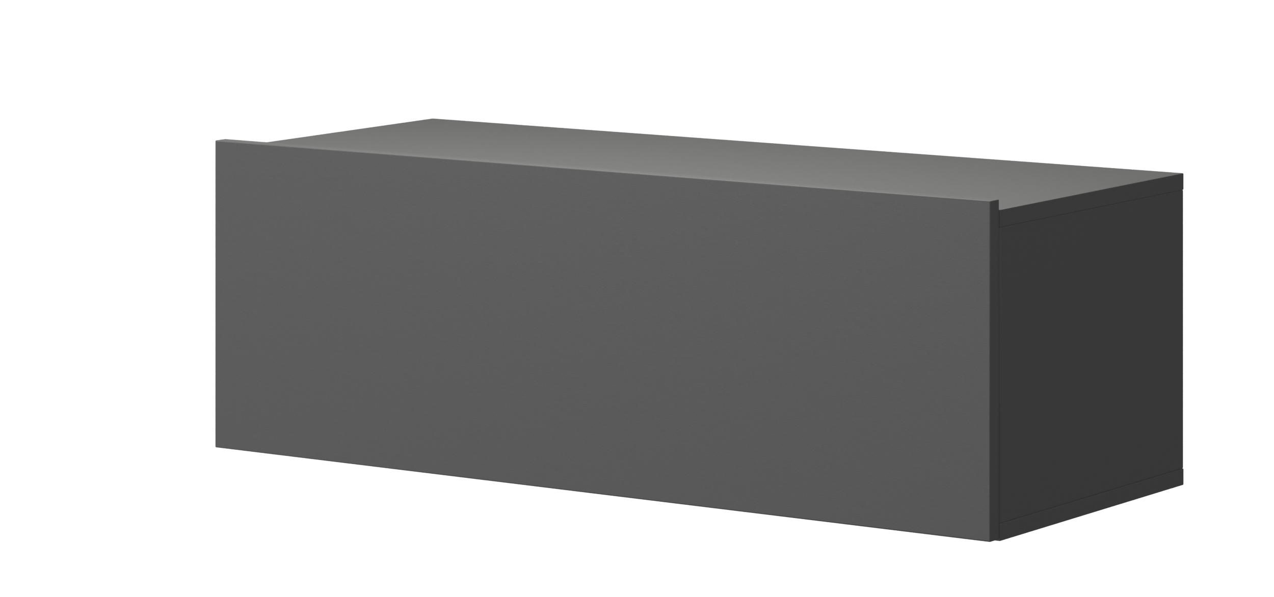 Тумба подвесная под телевизор НК-Мебель PLANO T-5, Серый Графит, 90х31х36,6 см