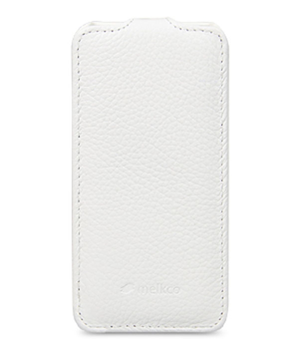 Чехол-флип Melkco Jacka Type для Apple iPhone 5/5S/SE, белый, кожаный