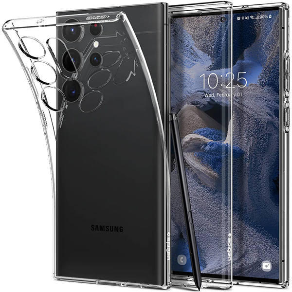 Чехол Spigen Liquid Crystal для Samsung Galaxy S23 Ultra (ACS05610) прозрачный