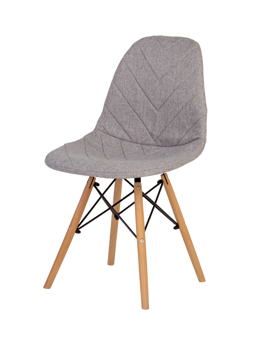 Чехол LuxAlto на стул со спинкой Eames, Aspen, Giardino, Серый, 1 шт. (11509)