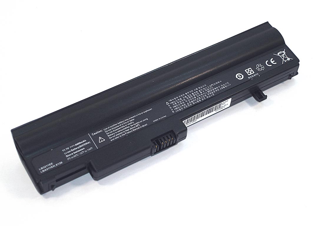 Аккумуляторная батарея для ноутбука LG X120 11.1V 4400mAh OEM черная